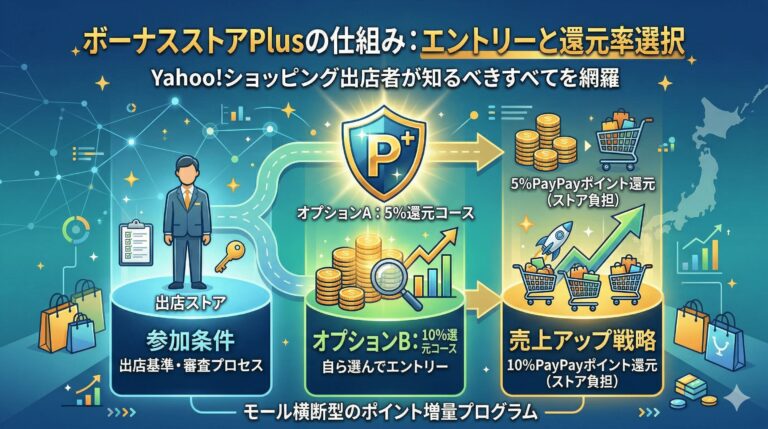 【2026年最新】ボーナスストアPlusとは？Yahoo!ショッピング出店者が知るべき参加条件・費用・売上アップ戦略をすべて網羅 | ECPRO